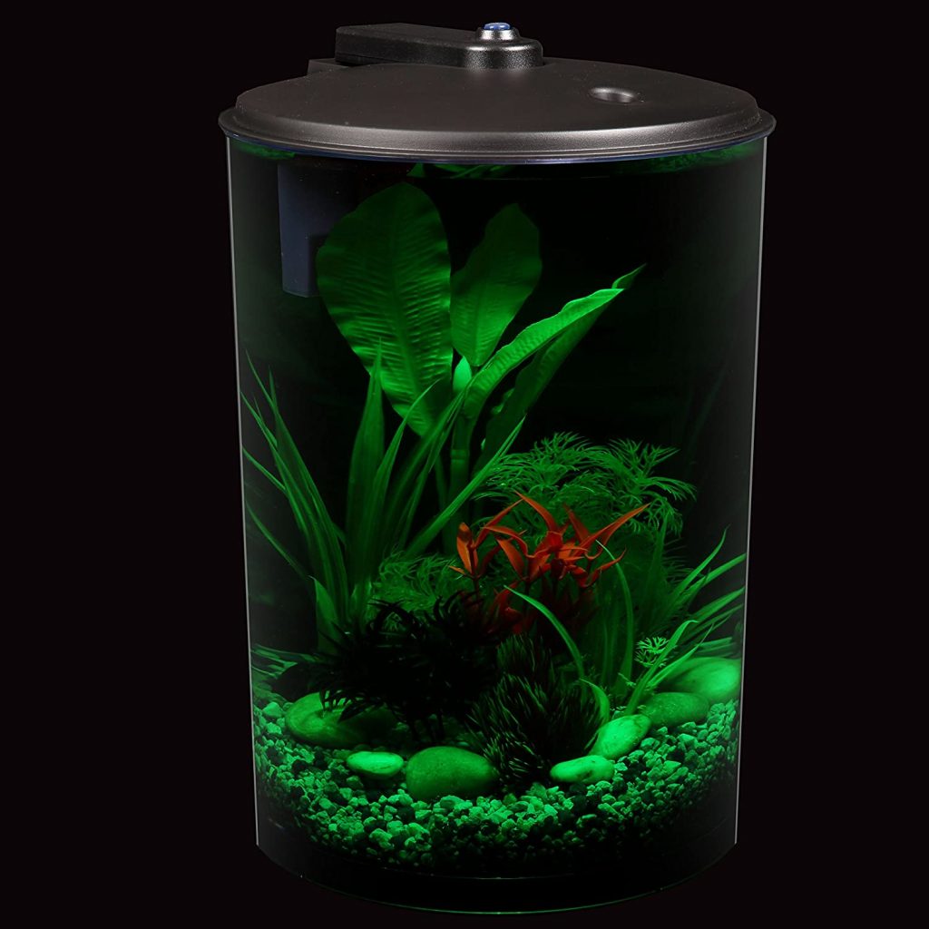 Koller Products 3 Gallon Tropical 360 View Aquarium Starter Kit